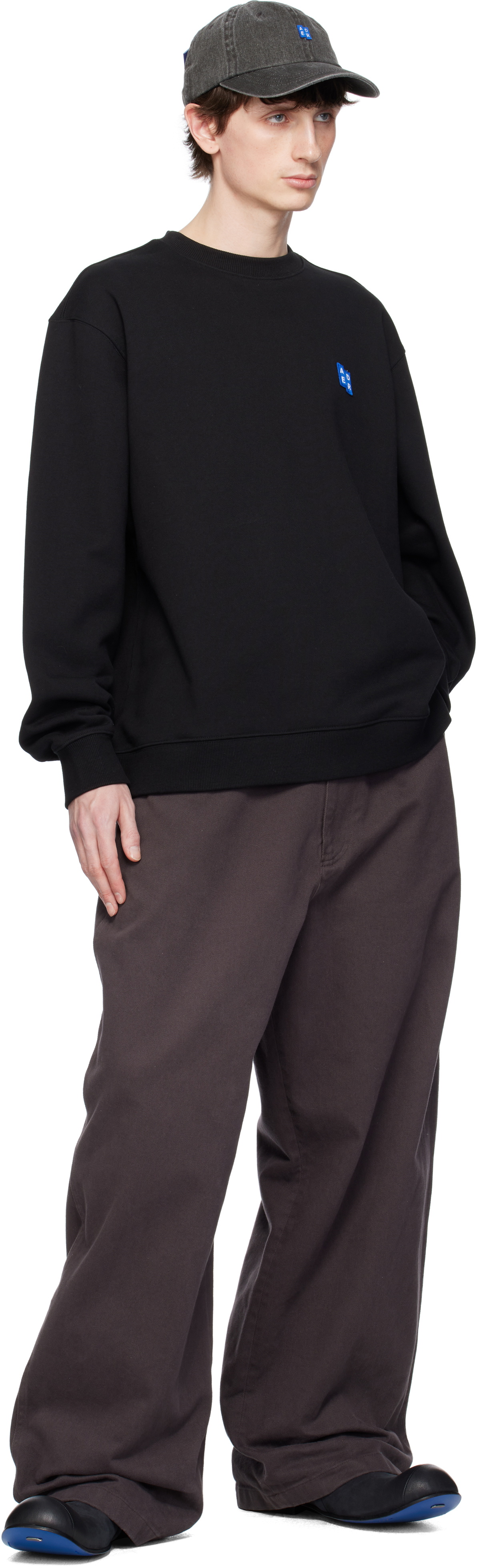 ADER error Black Sig; TRS Tag 01 Sweatshirt ADER error