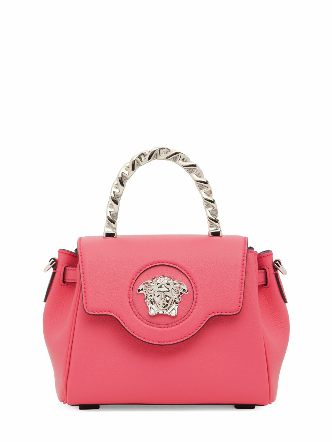 VERSACE - Small Medusa Leather Top Handle Bag Versace