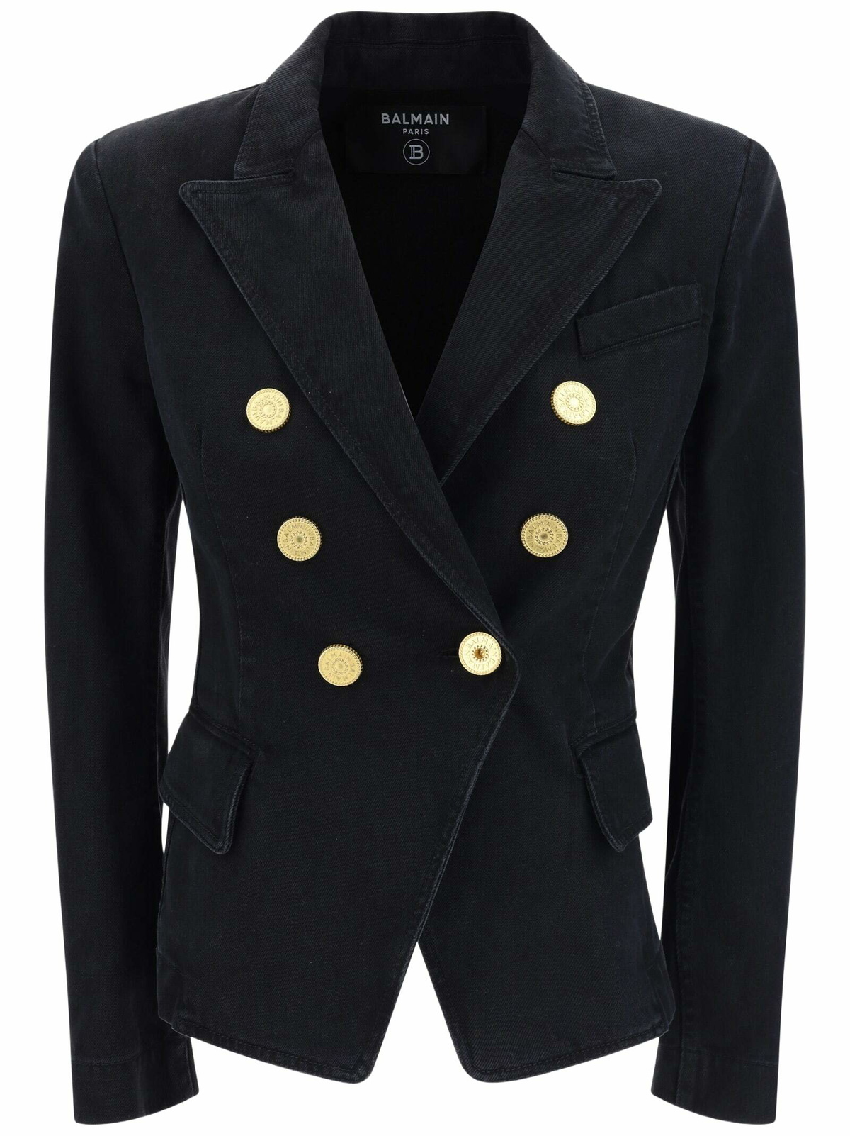 Balmain Double-breasted Denim Blazer Balmain