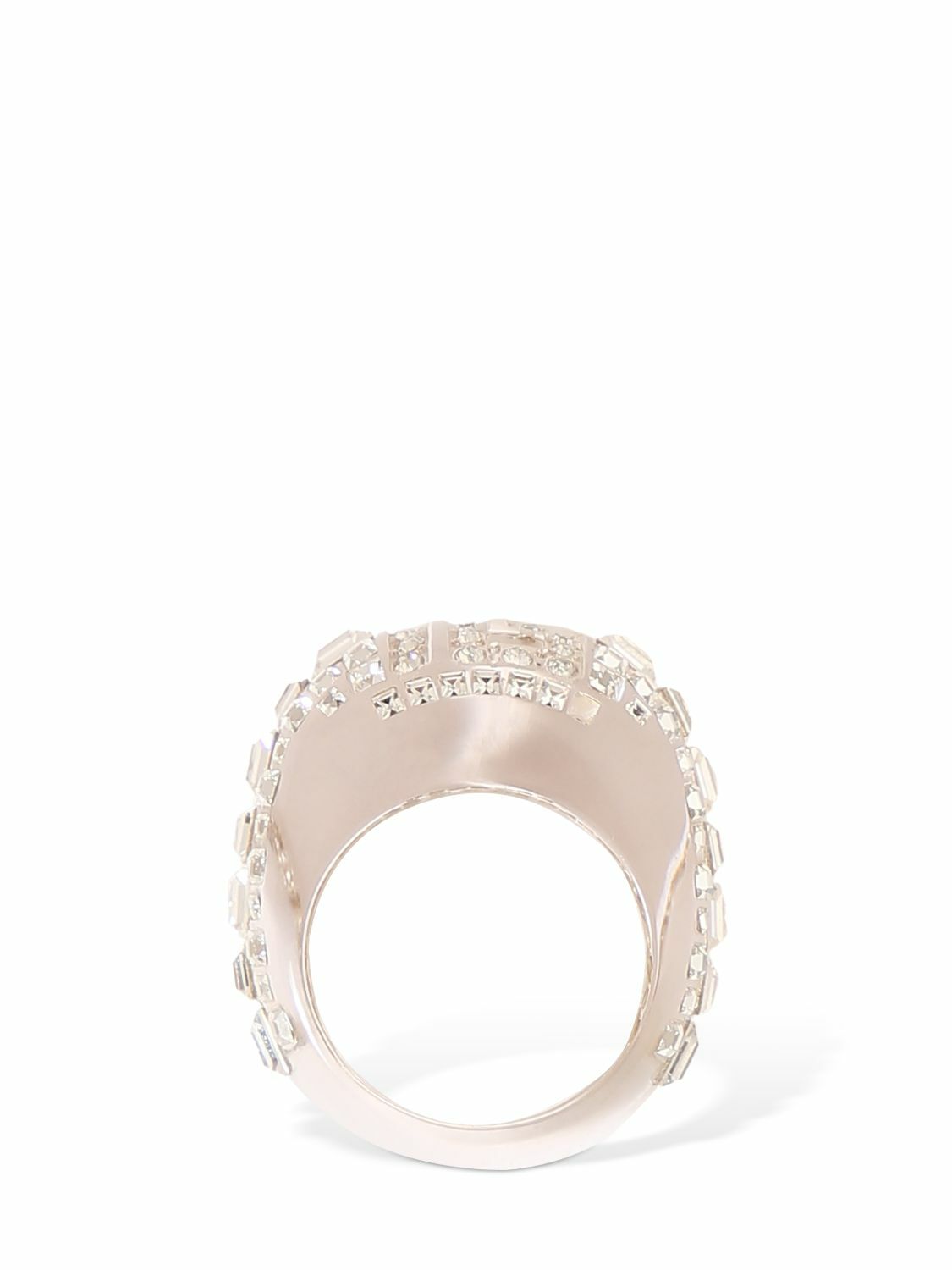 BALMAIN - Pb Crystal& Plexi Thick Ring Balmain