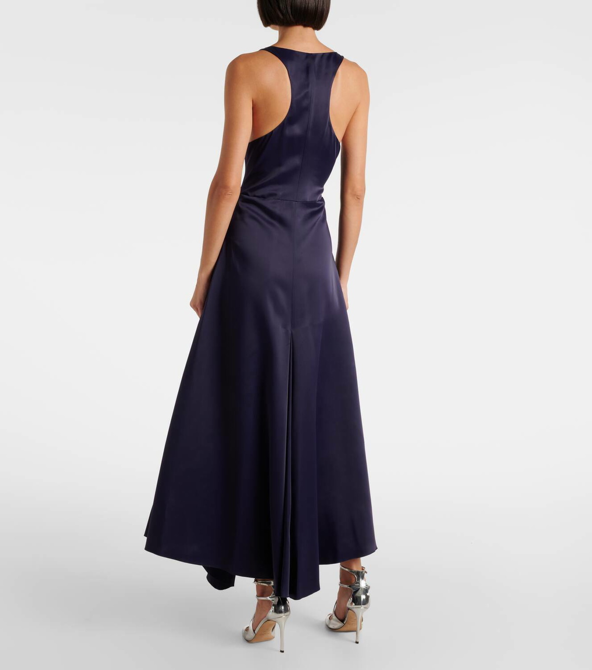 Victoria Beckham Gathered satin maxi dress Victoria Beckham