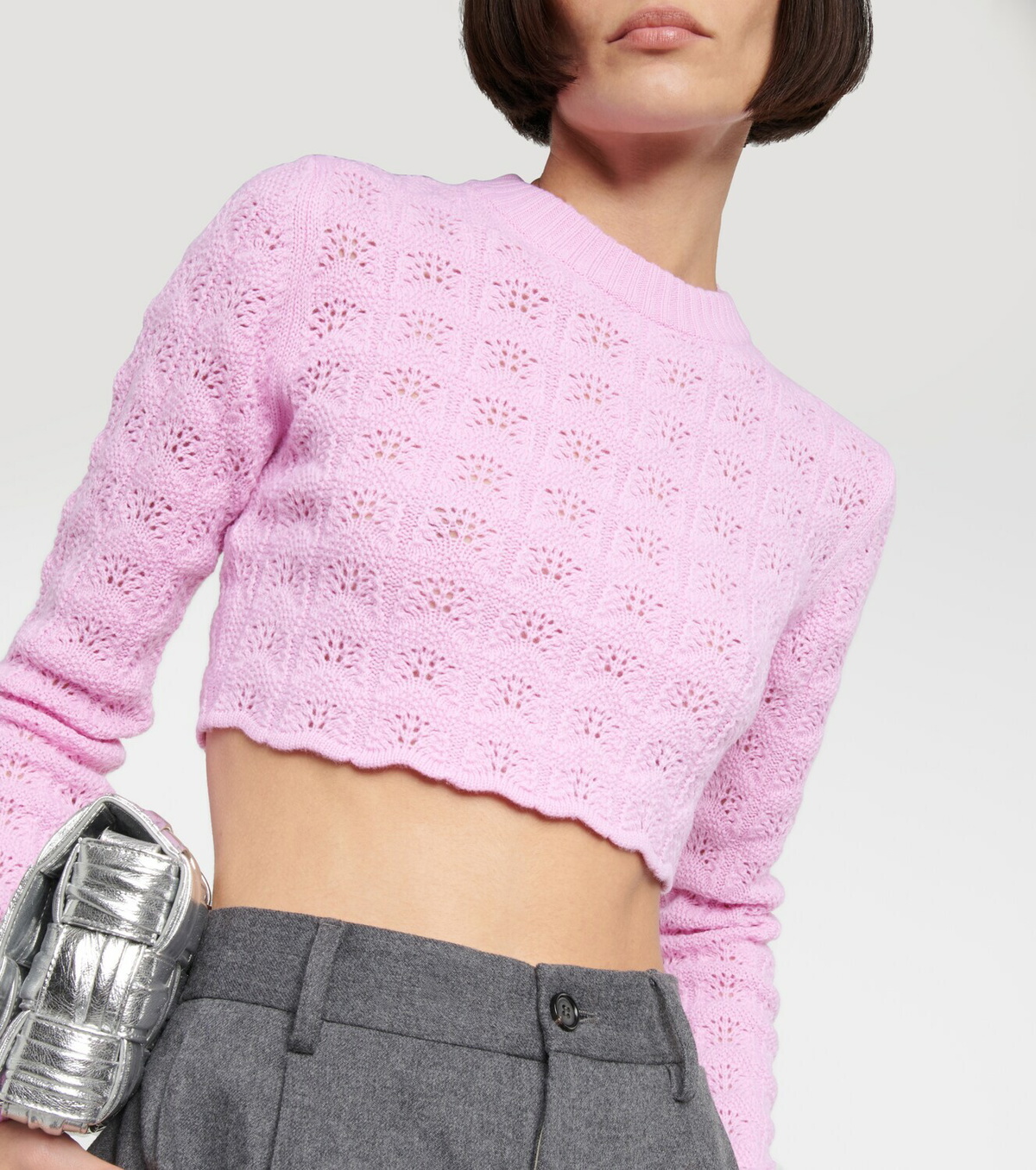 Sportmax - Medea wool and cashmere open-knit sweater Sportmax