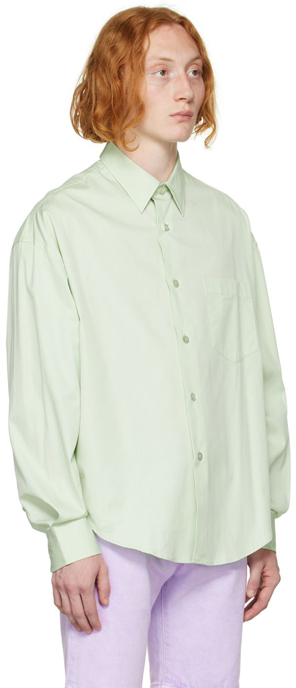 AMI Paris Green Organic Cotton Shirt AMI