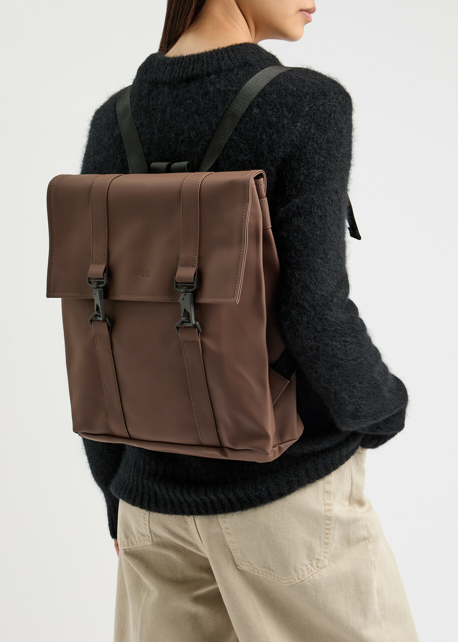 Rains Msn Mini Rubberised Backpack - Chocolate - One Size Rains