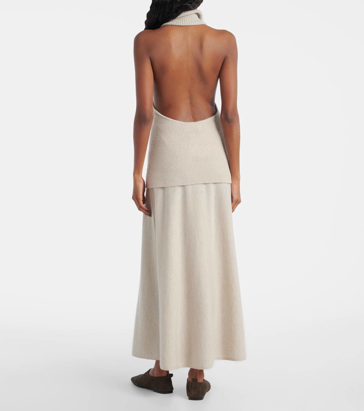 Lisa Yang Maddie open-back cashmere top Lisa Yang