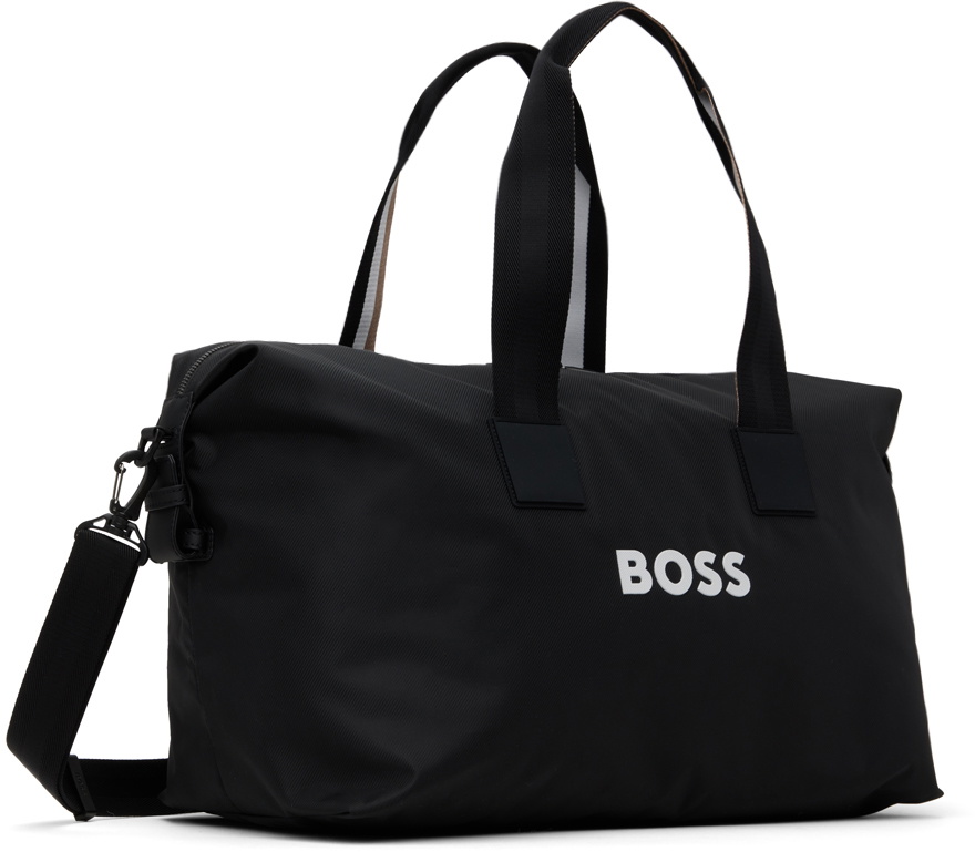 BOSS Black Contrast-Logo Holdall Duffle Bag BOSS