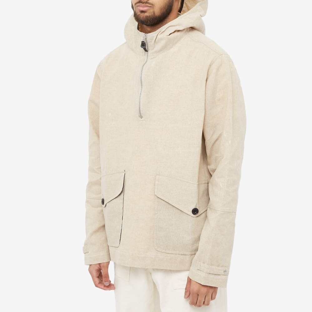 Albam Men's Flax Smock Jacket in Stone Albam
