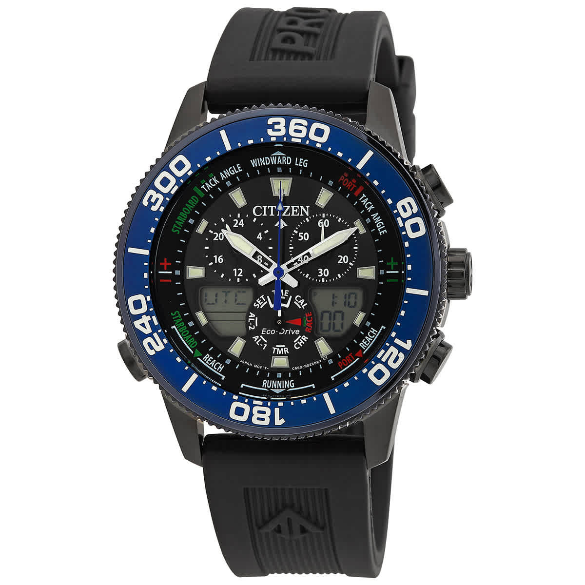 Citizen Promaster Chronograph Analog-Digital Black Dial Mens Watch ...