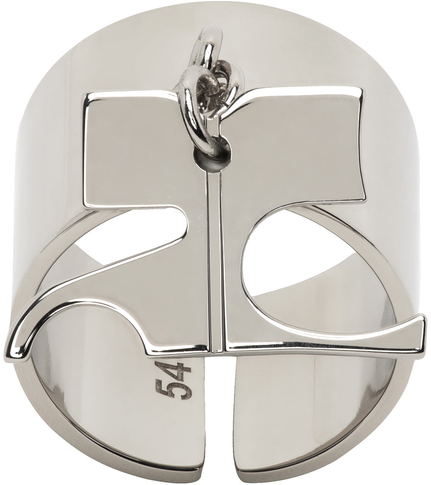 Courrèges Silver Charm Metal Ring Courreges