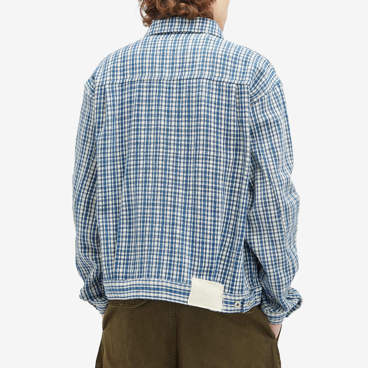 Story mfg. Men's Tuesday Jacket in Indigo Check Handloom Story Mfg.