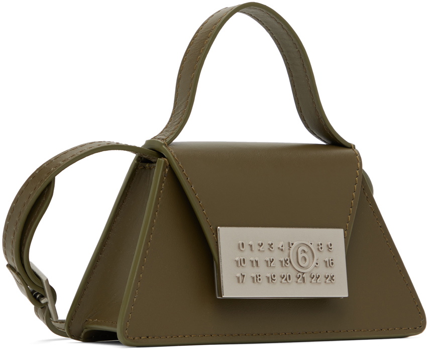 MM6 Maison Margiela Khaki Numeric Mini Crossbody Bag MM6 Maison Margiela