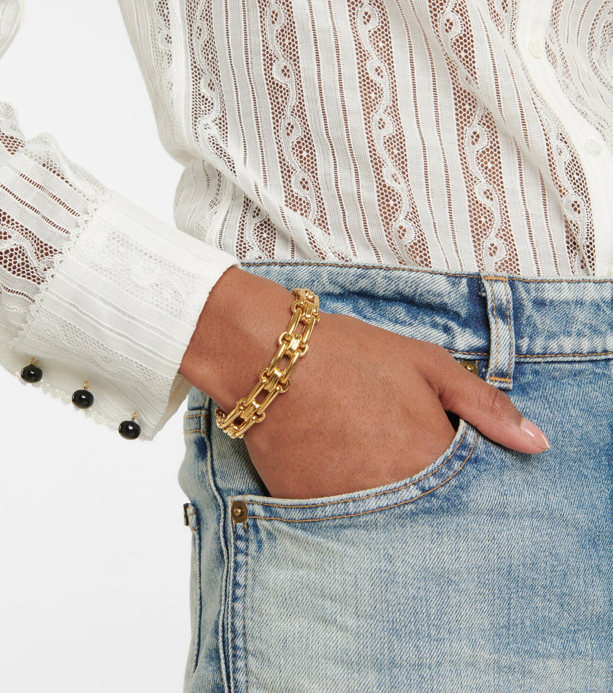 Saint Laurent - Chain-link bracelet Saint Laurent