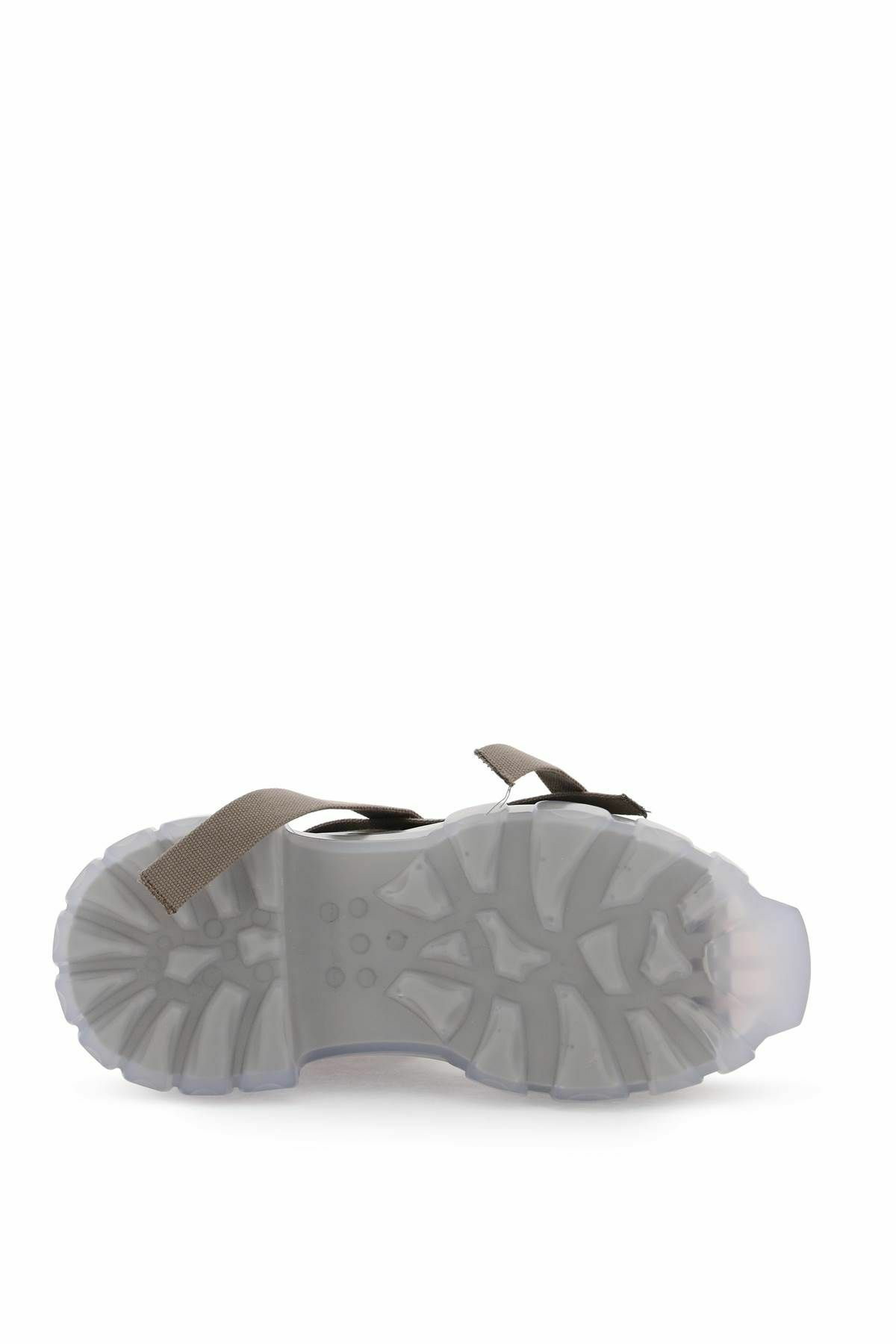 RICK OWENS sandals with tractor sole Grey Rick Owens