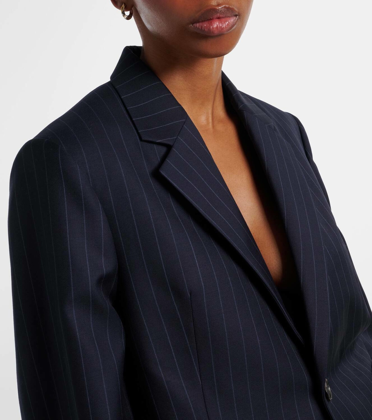 Loewe Pinstripe wool twill suit jacket Loewe