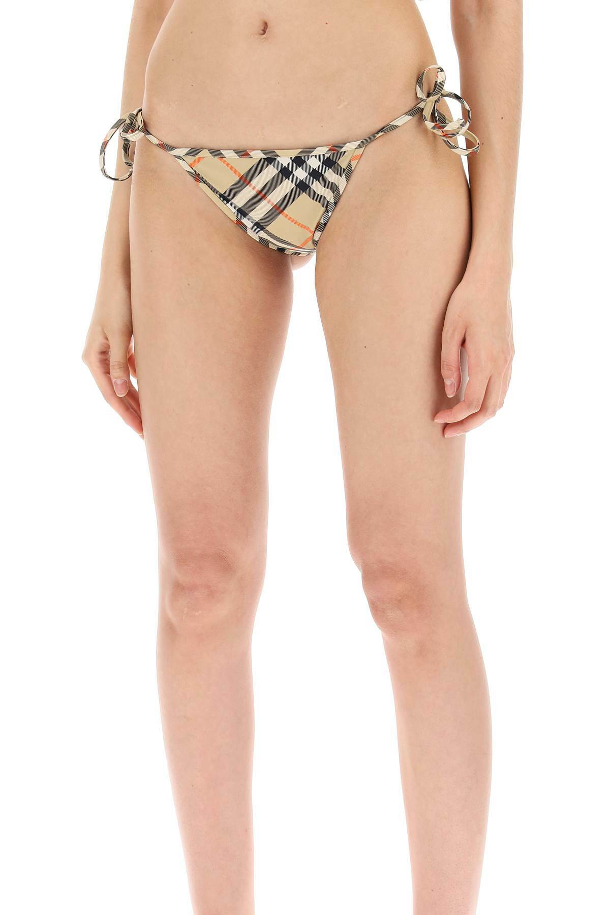 BURBERRY ered checkered bikini Beige Burberry