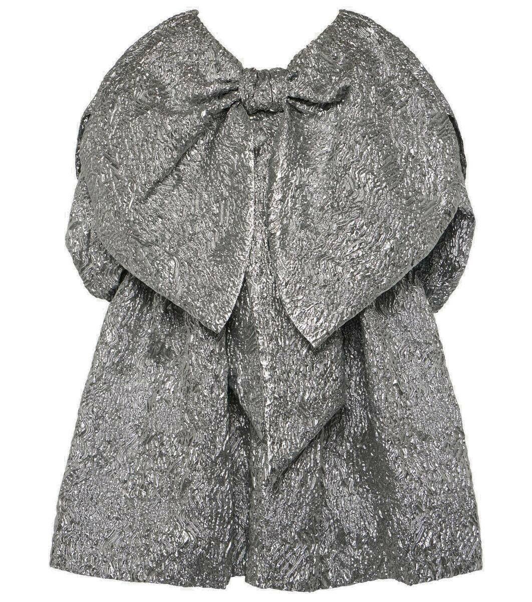 Simone Rocha Bow-detail cloqué minidress Simone Rocha