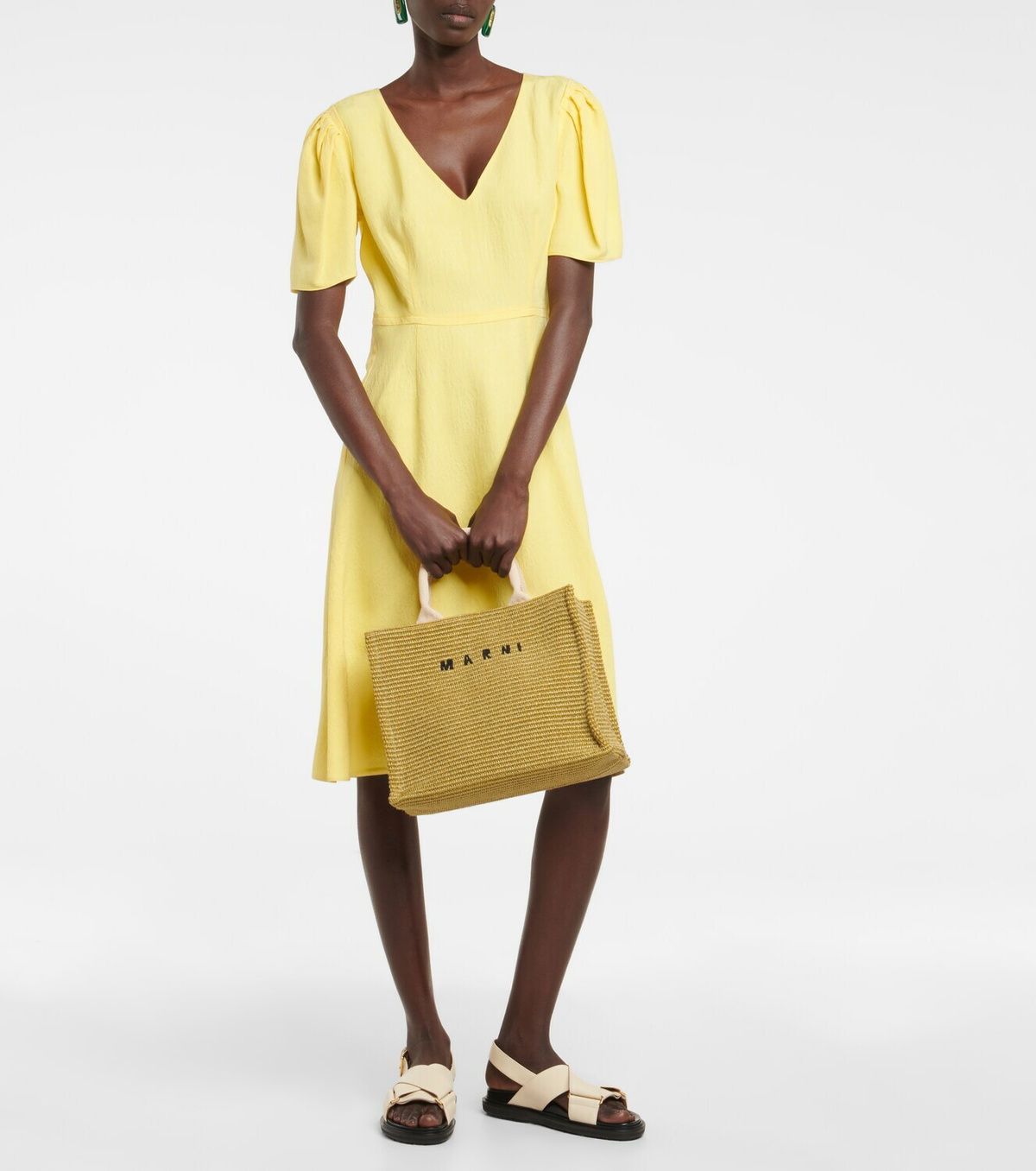 Marni - Logo Small fabric tote Marni