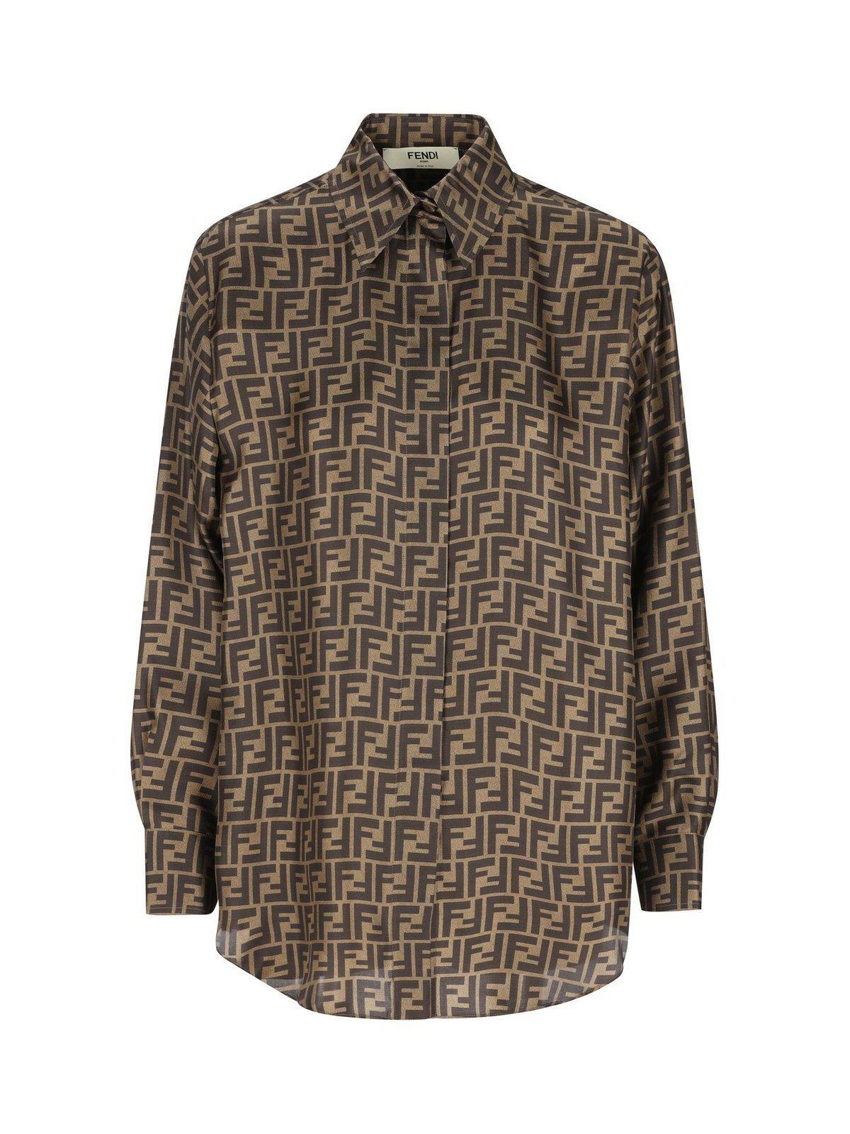 Fendi Ff Motif Twill Shirt Fendi