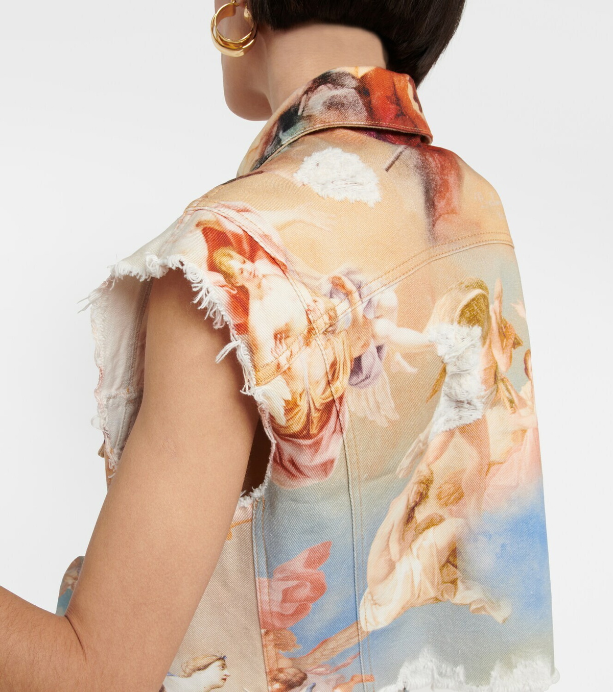 Balmain Printed denim vest Balmain