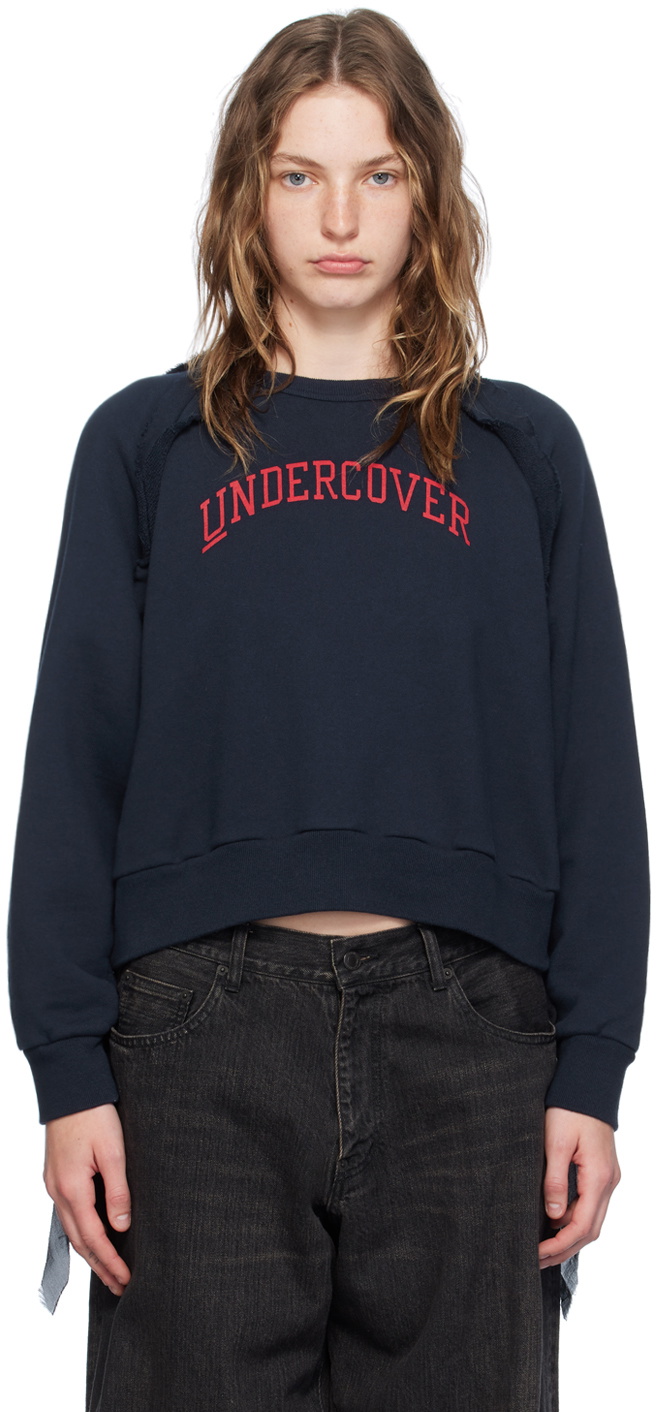 UNDERCOVER Navy Raw Edge Sweatshirt Undercover