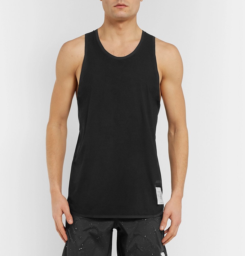 Satisfy - Justice Tank Top - Men - Black Satisfy