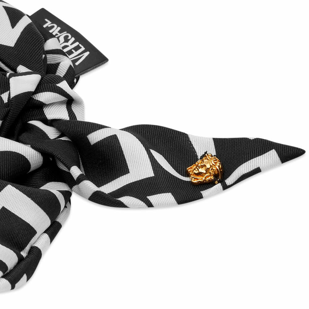 Versace Women's Logo Scrunchie in Black Versace