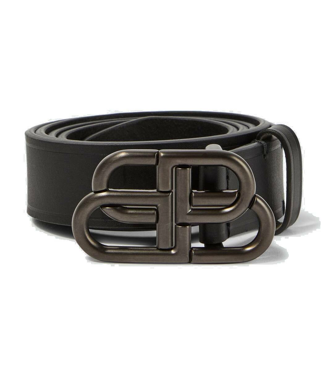 BALENCIAGA - Bb Belt Leather Belt Balenciaga