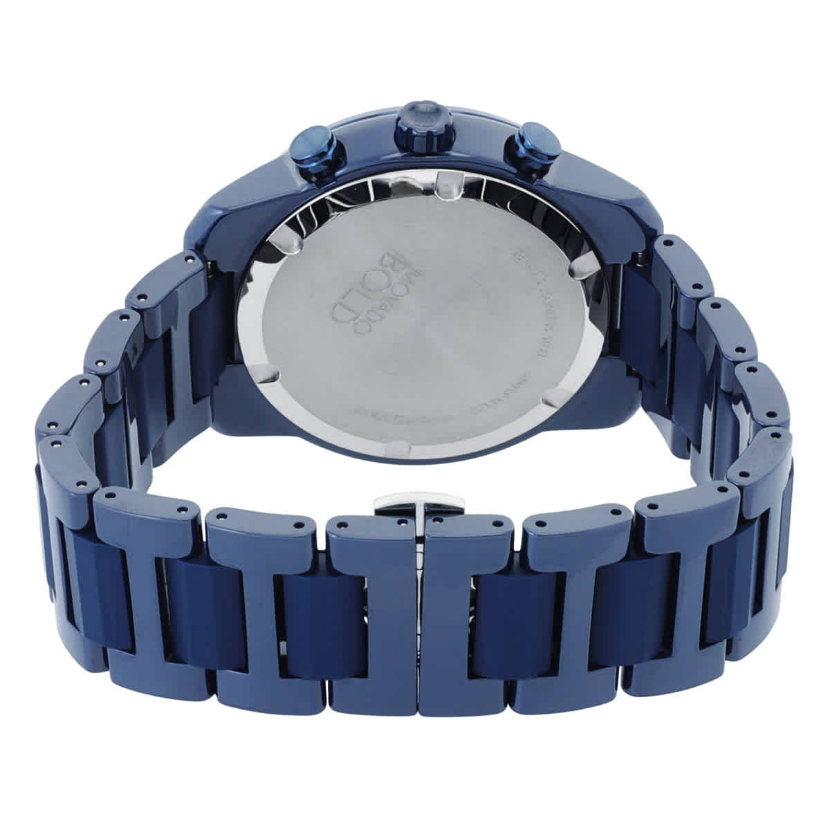 Movado Bold Verso Chronograph Quartz Blue Dial Mens Watch 3601117 Movado