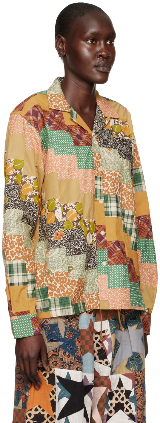 Bode Multicolor Patchwork Shirt Bode