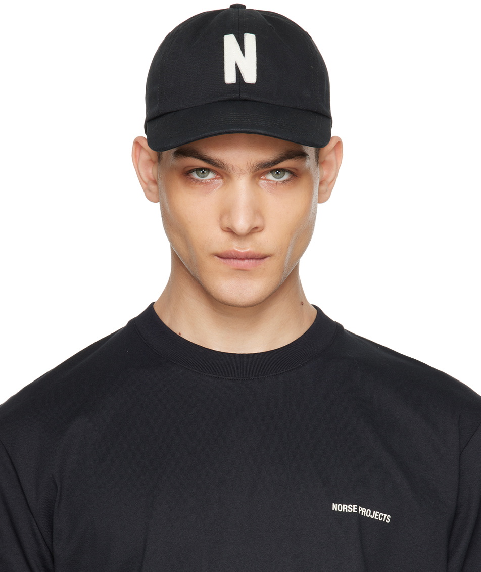 NORSE PROJECTS Black Felt N Twill Cap Norse Projects