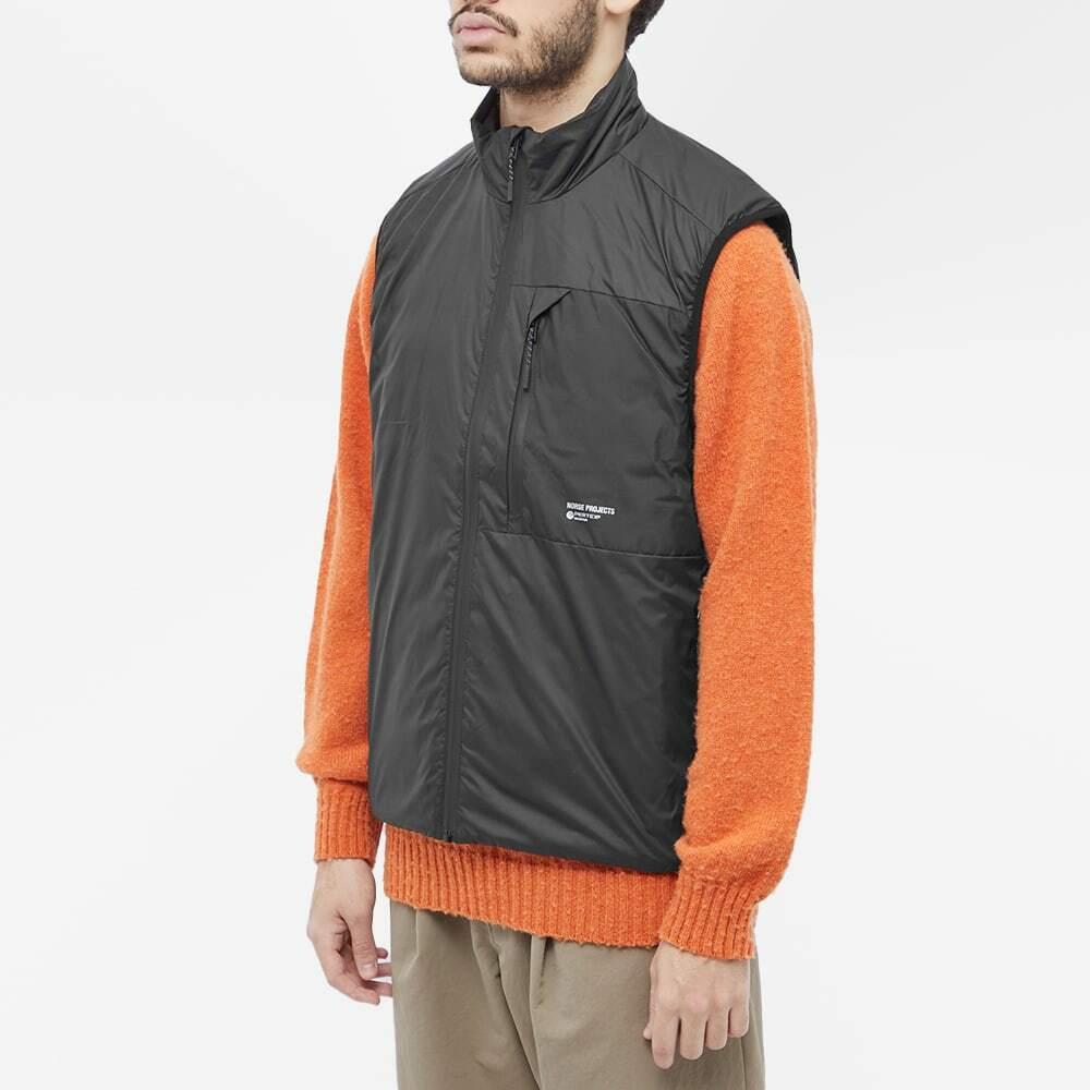 Norse Projects Men's Birkholm Light Pertex Vest in Black Norse Projects