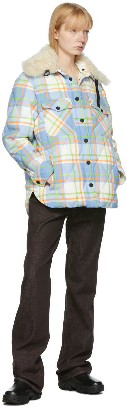 Moncler Grenoble Blue Check Curienne Jacket Moncler Grenoble