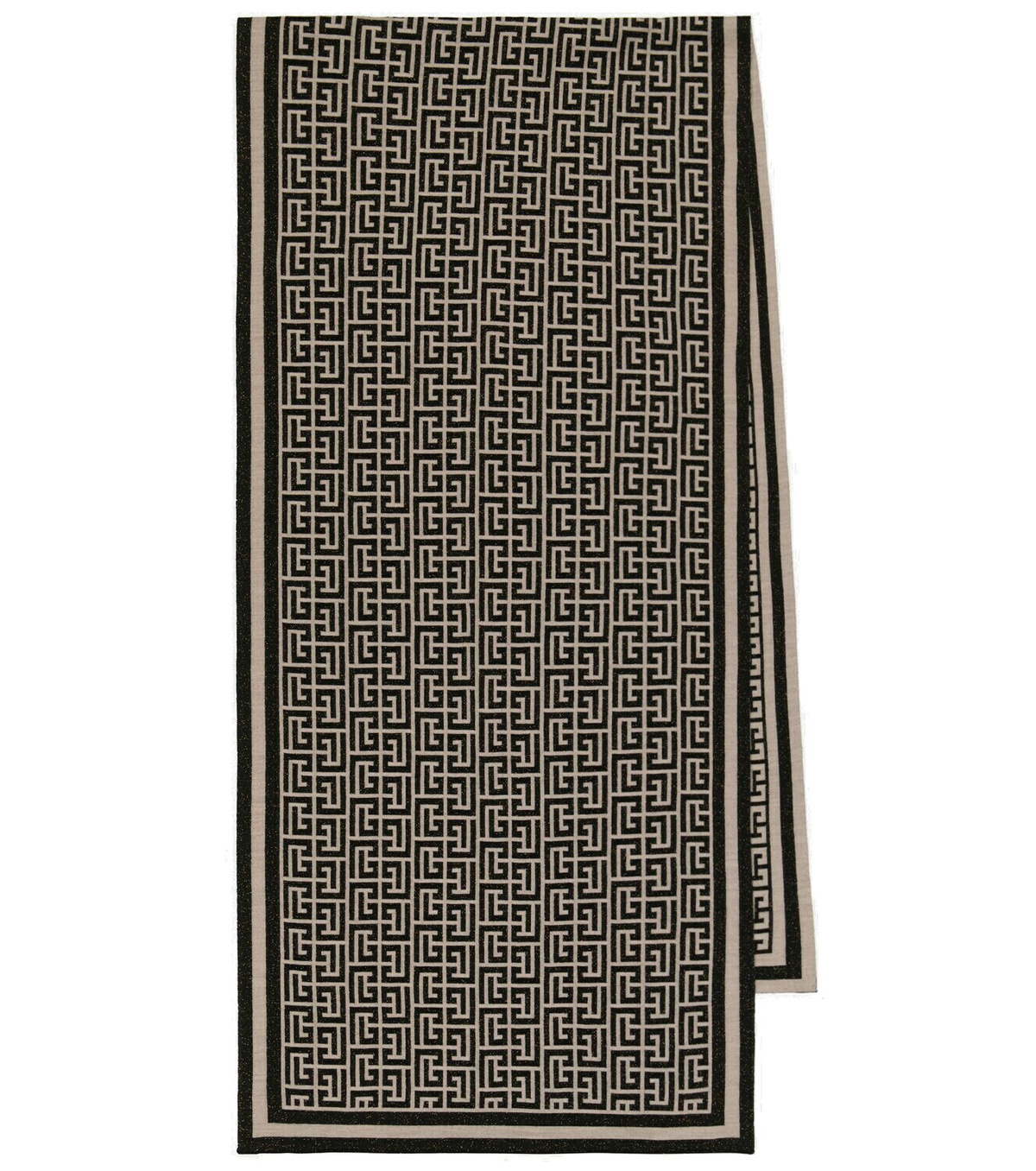 Balmain - Monogram wool-blend scarf Balmain