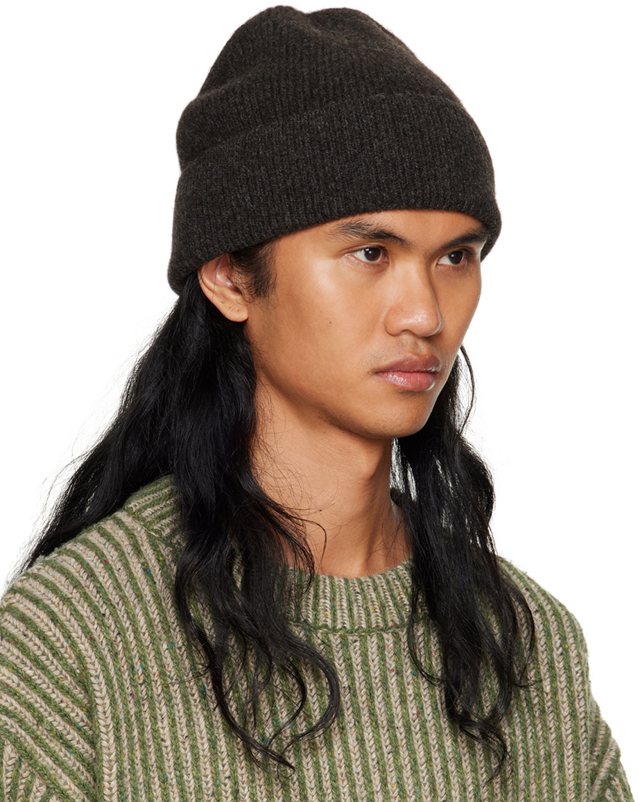 HOPE Brown Wool Beanie HOPE