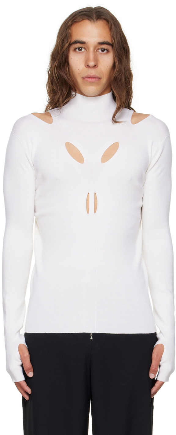 Dion Lee Off-White Skivvy Turtleneck Dion Lee