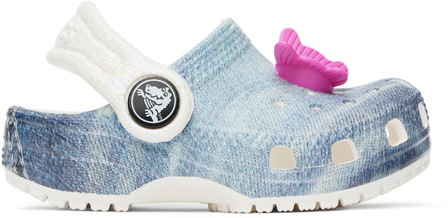 Crocs Baby Blue Classic Denim Clogs Crocs