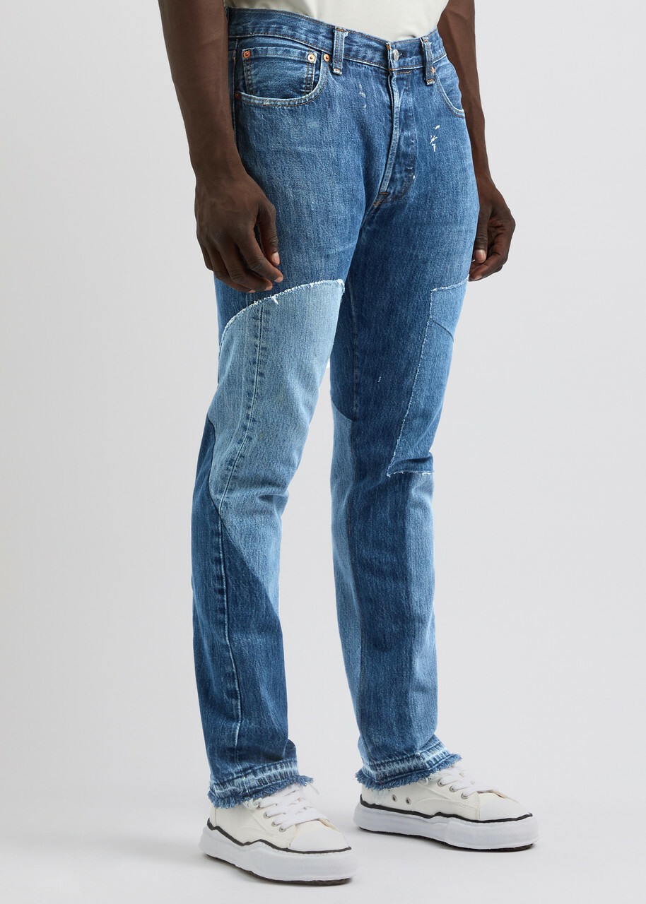 Gallery Dept. Kelly 5001 Patchwork Slim-leg Jeans Indigo Gallery Dept.