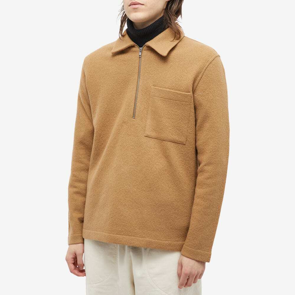 NN07 Men's Ivan Half Zip in Camel NN07