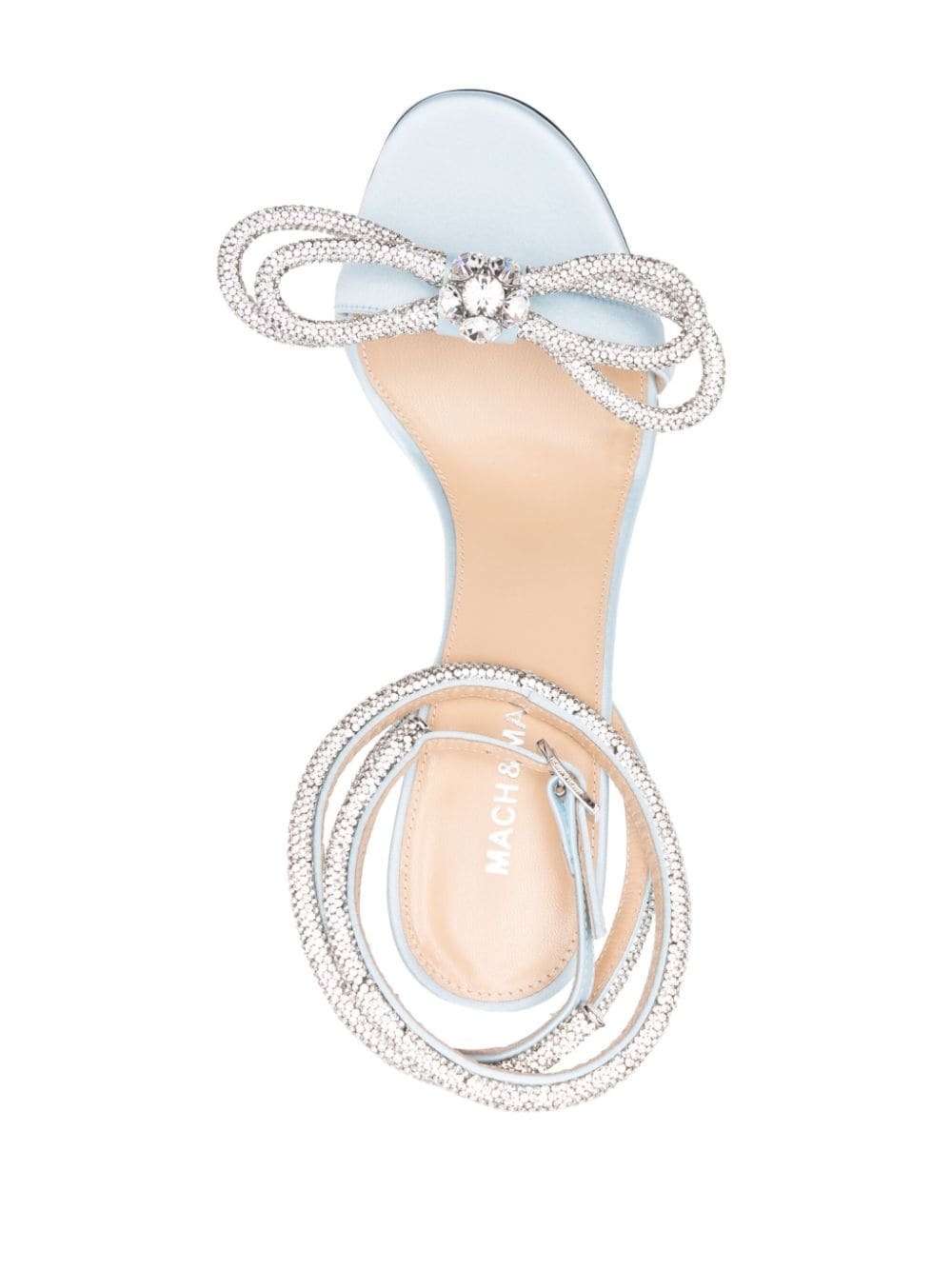 MACH & MACH - Double Bow Satin High Heel Sandals MACH & MACH