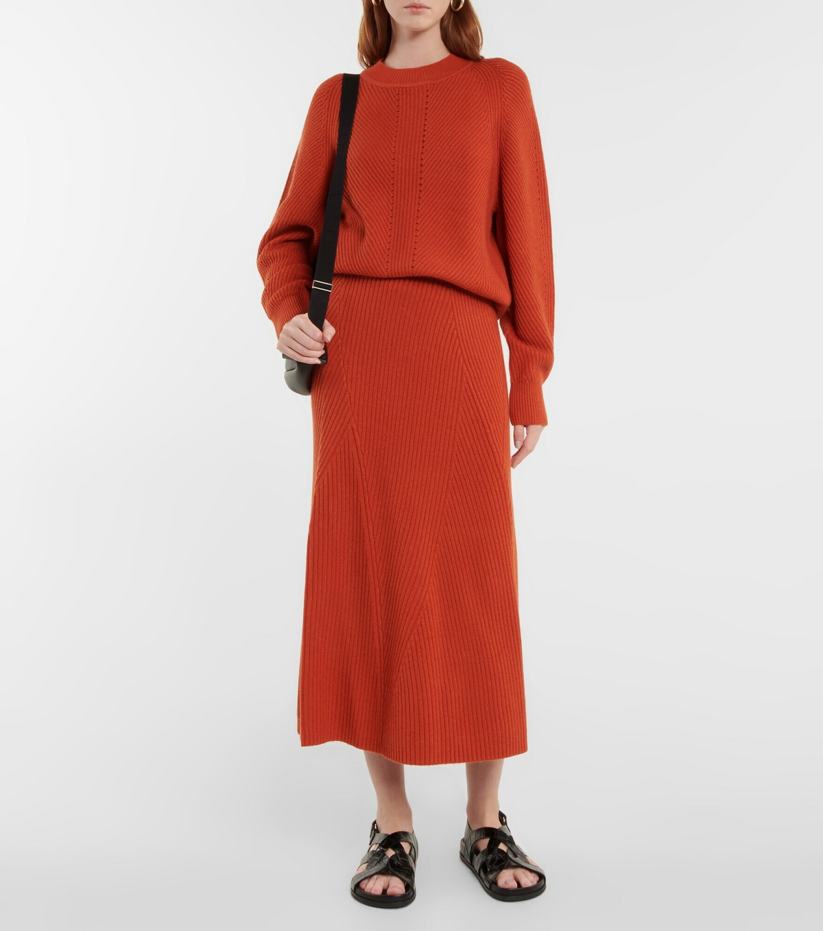 Joseph - Cotton, wool and cashmere maxi skirt Joseph