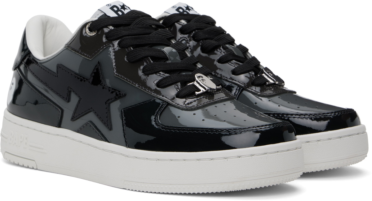 BAPE Black & Gray 'BAPE' STA Icon Sneakers