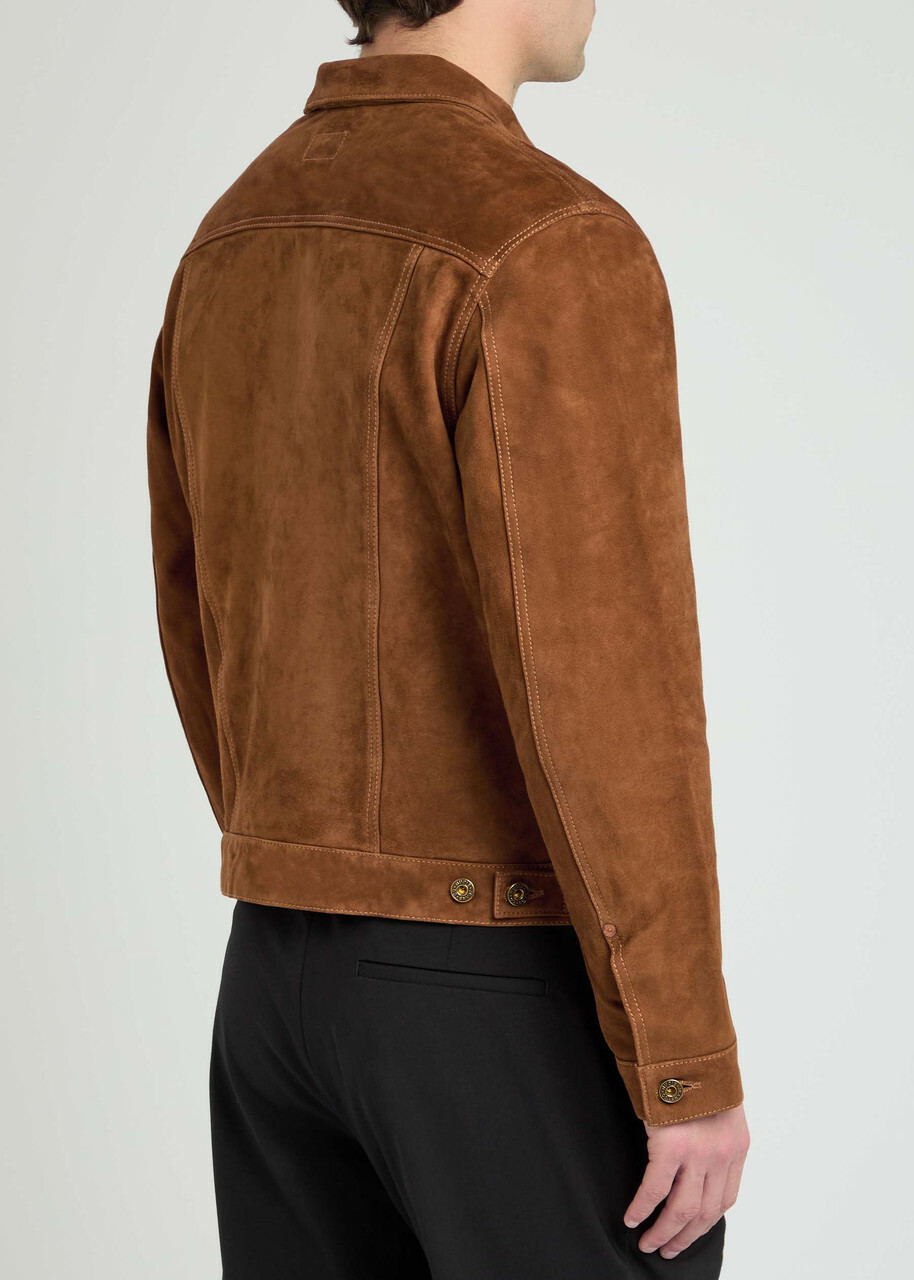 Nudie Jeans Dante Panelled Suede Jacket Brown Nudie Jeans Co