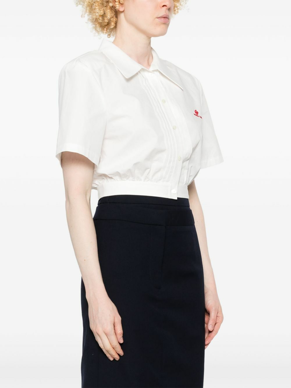 SHUSHU/TONG Cotton Cropped Shirt Shushu/Tong