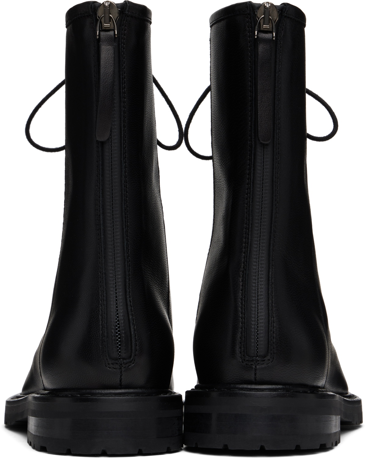 Legres Black Combat Boots Legres