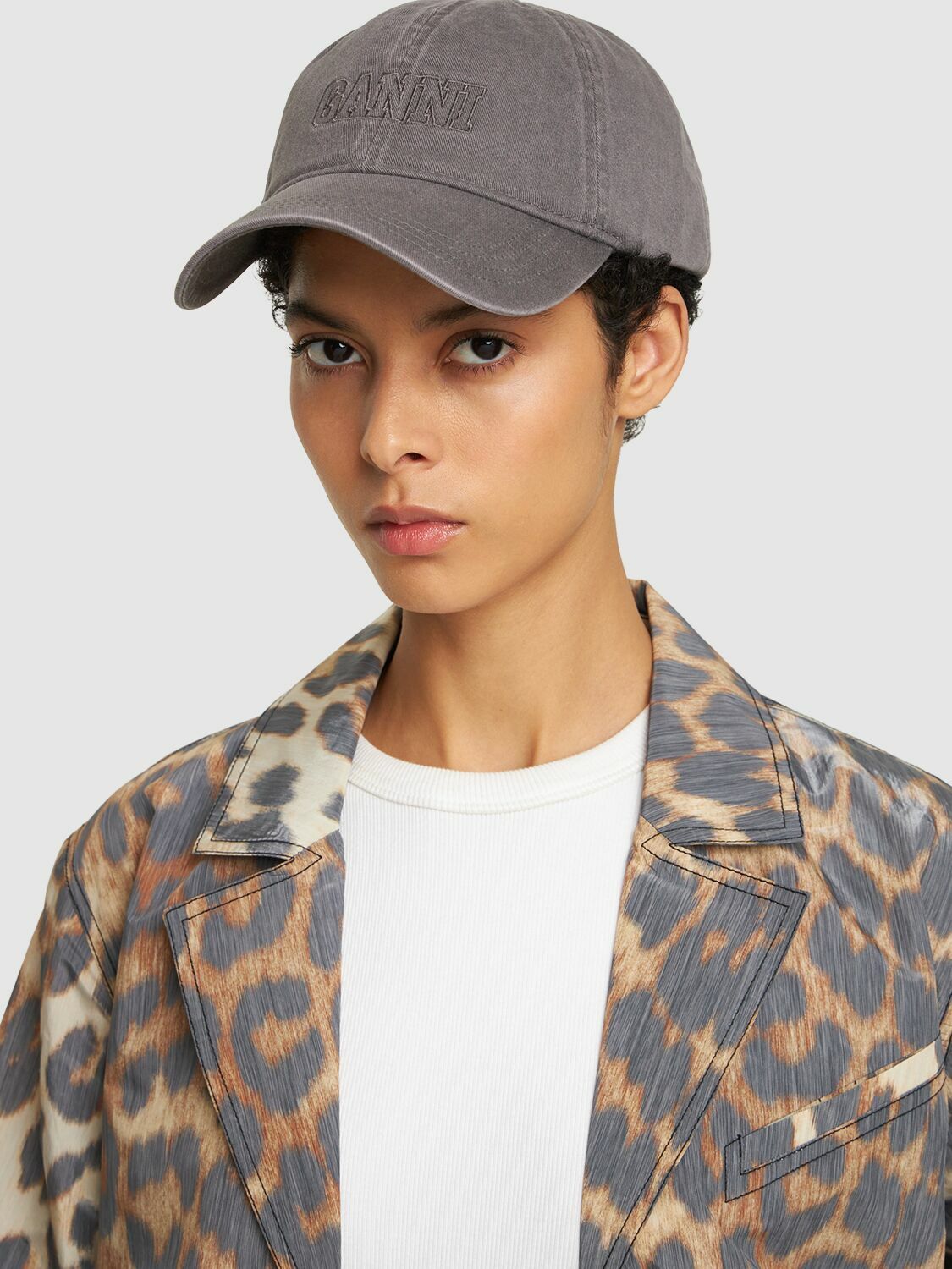 GANNI - Cotton Baseball Cap GANNI