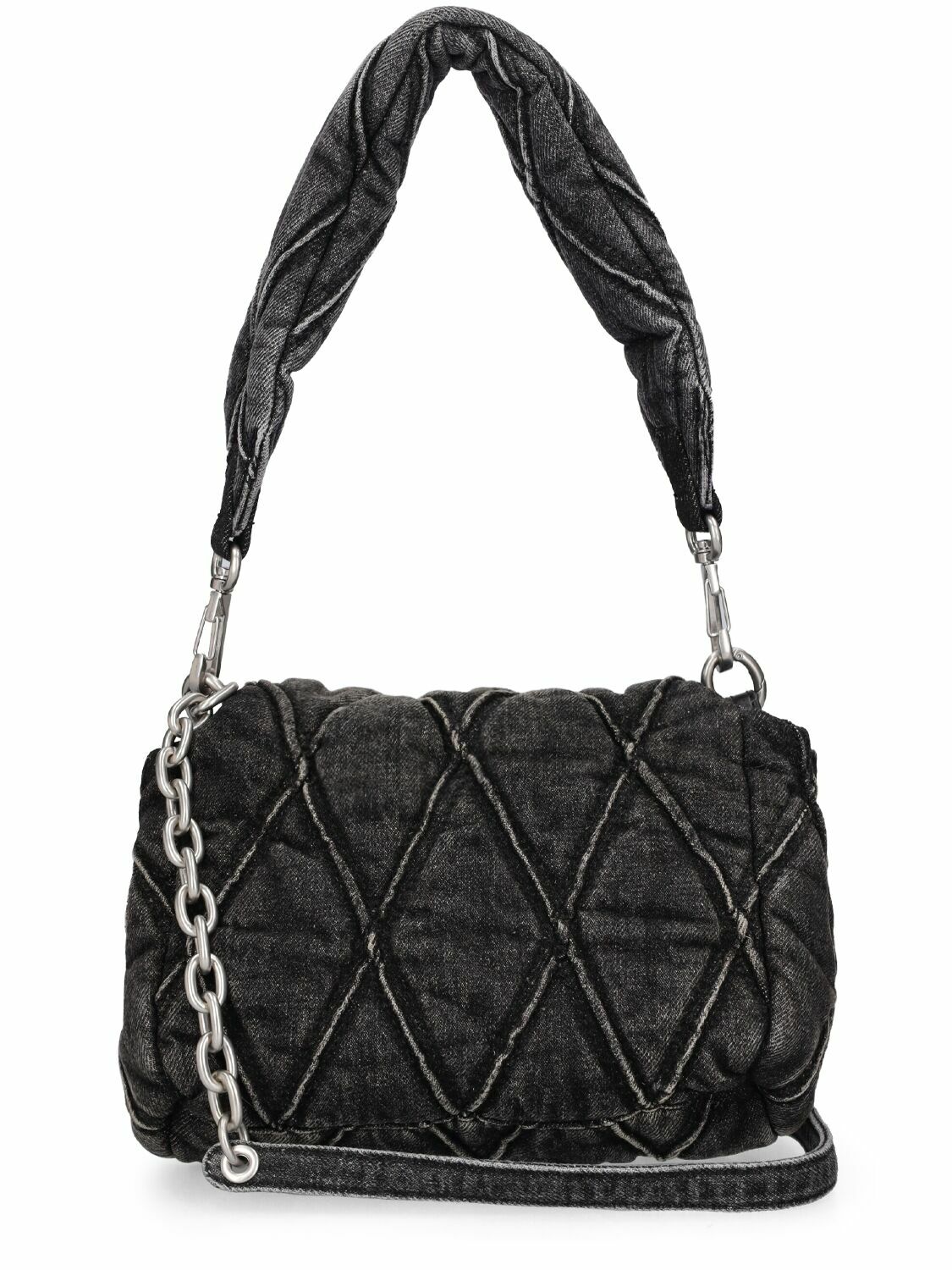 DIESEL - Small Charm Denim Shoulder Bag Diesel