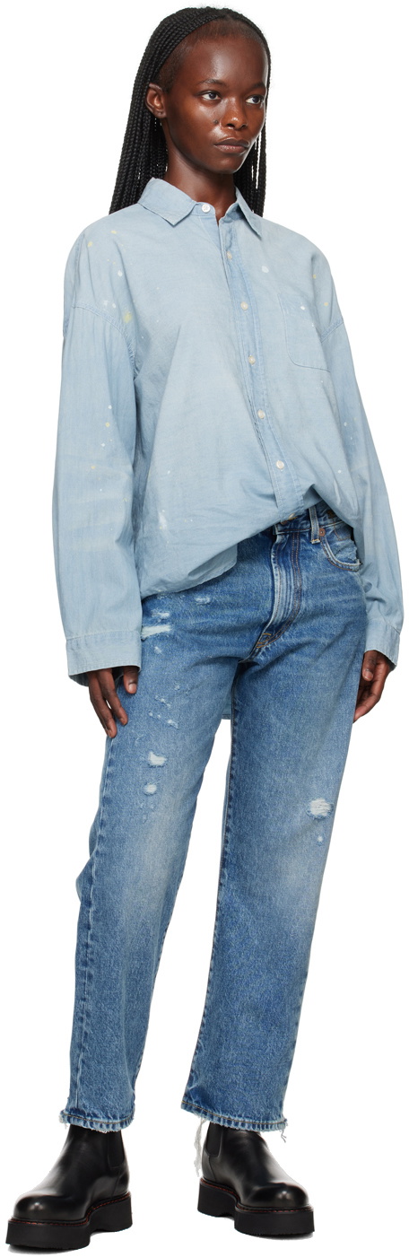 R13 Black SIngle Stack Boots R13