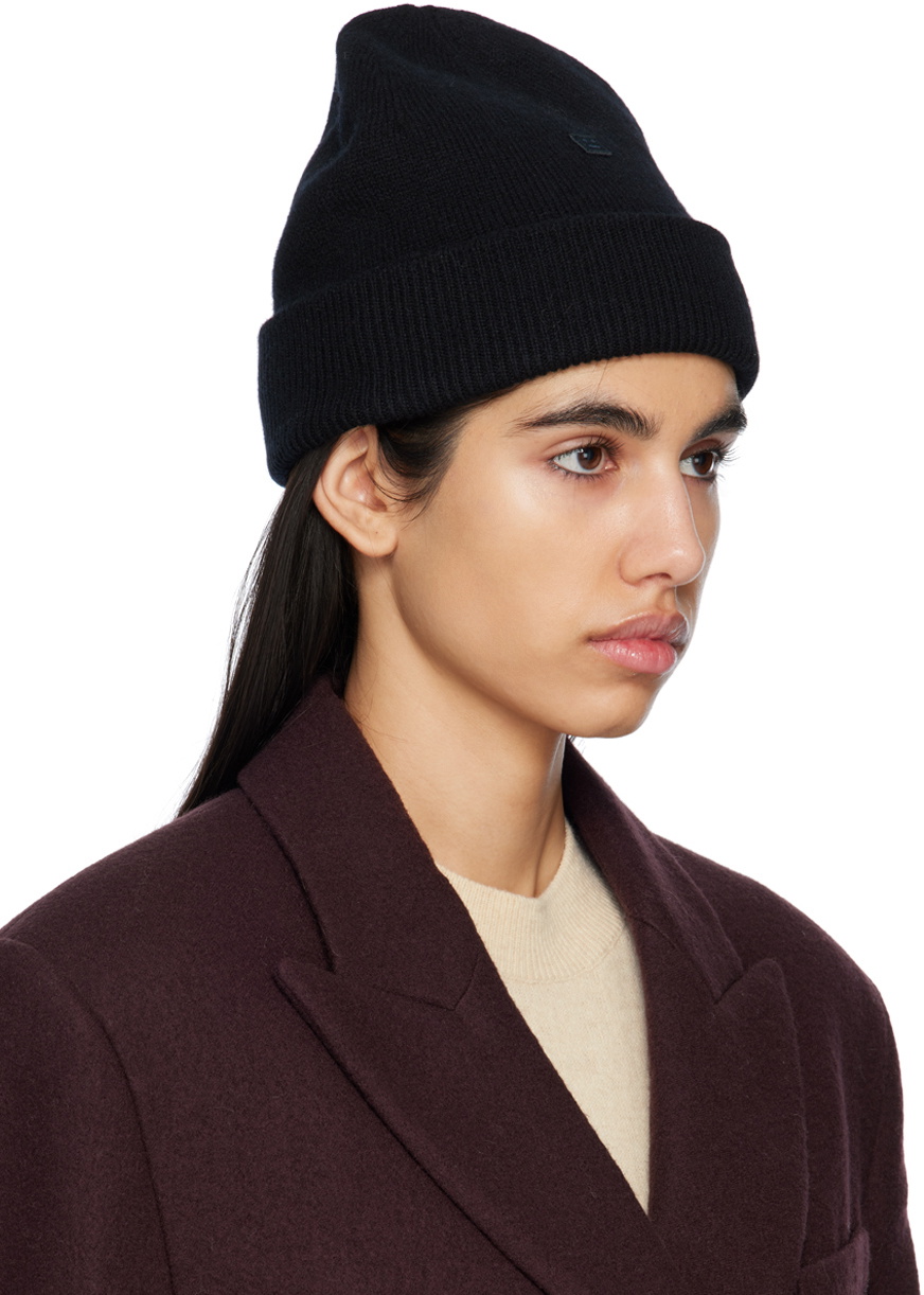 Acne Studios Black Patch Beanie Acne Studios