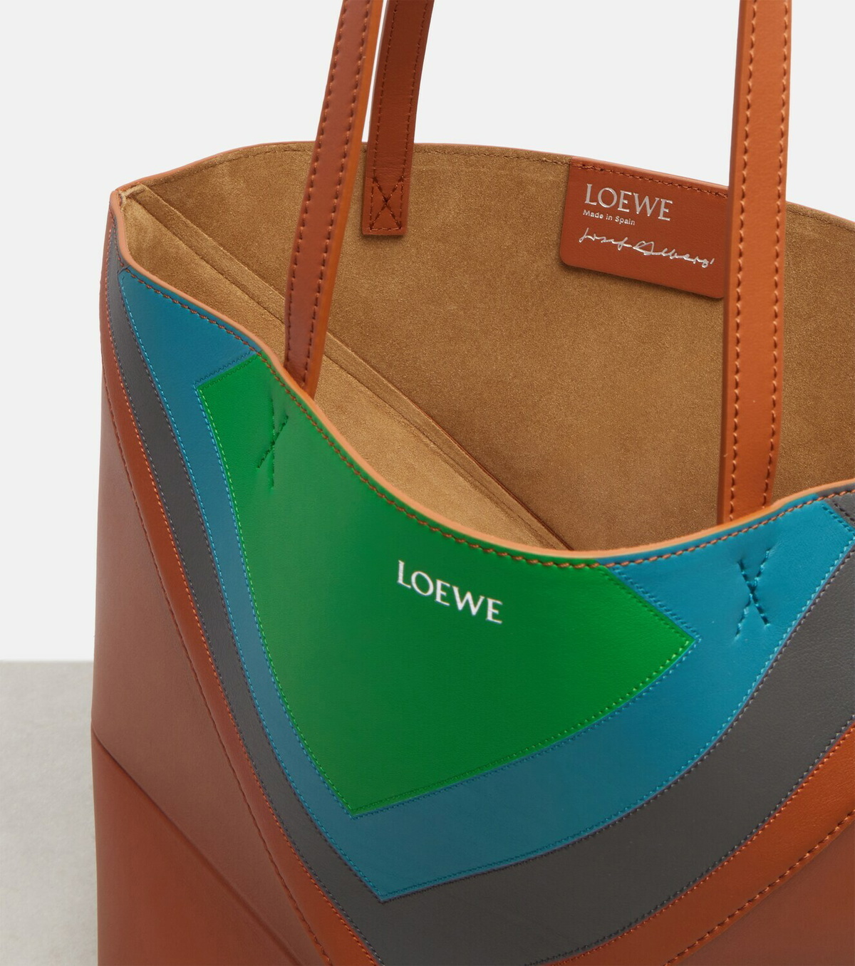 Loewe Puzzle Fold Square Medium leather tote bag Loewe