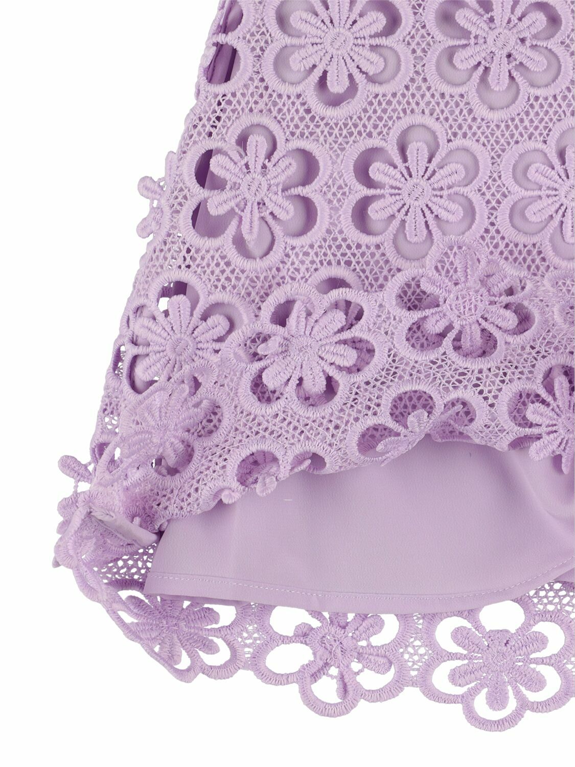 SELF-PORTRAIT Floral Lace Dress with Decorative Buttons Self-Portrait